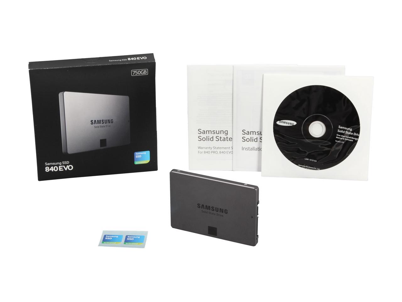 SAMSUNG 840 EVO 2.5" 750GB SATA III TLC Internal Solid State Drive (SSD ...