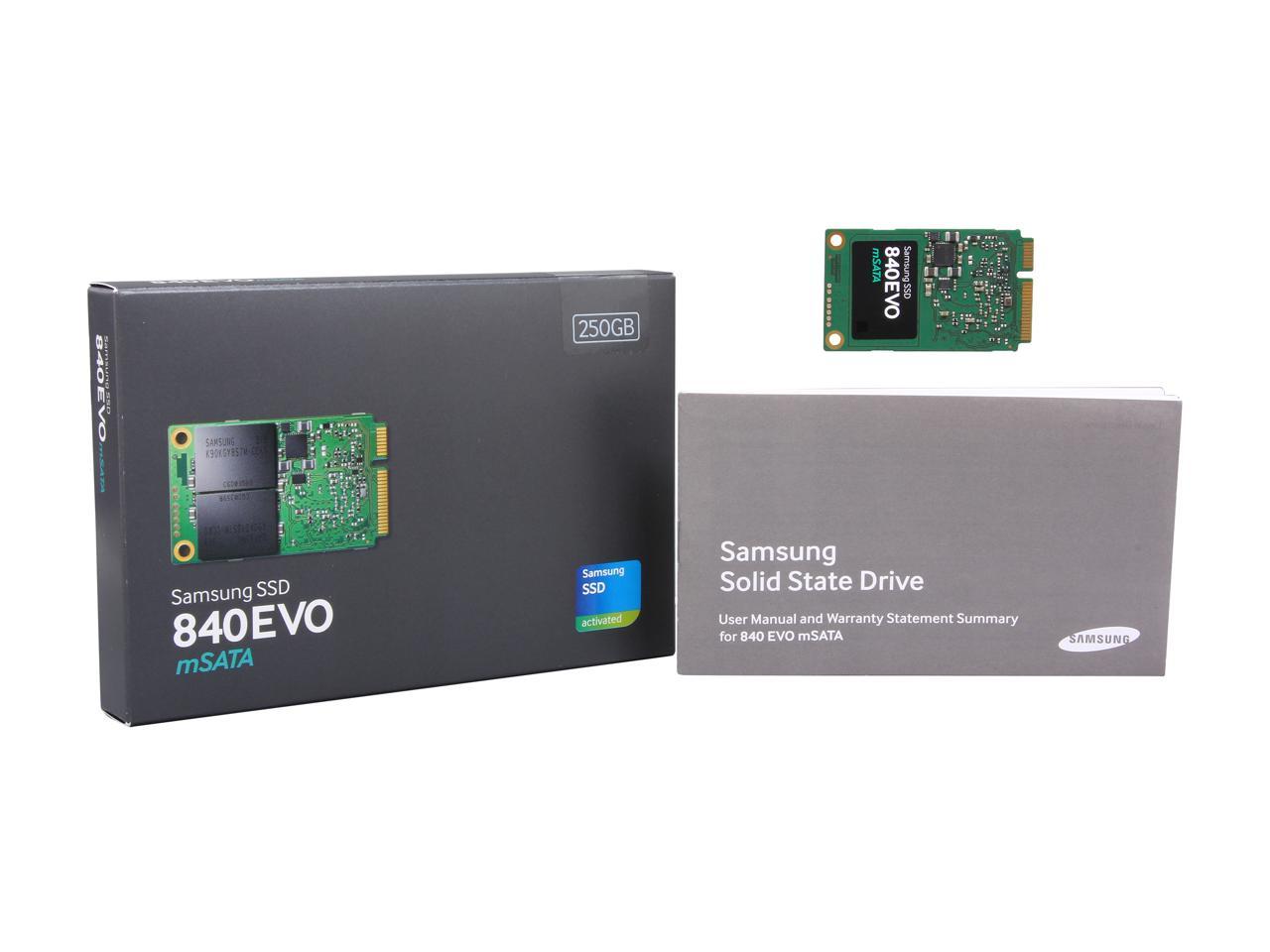 SAMSUNG 840 EVO mSATA 250GB SATA III TLC Internal Solid State Drive ...