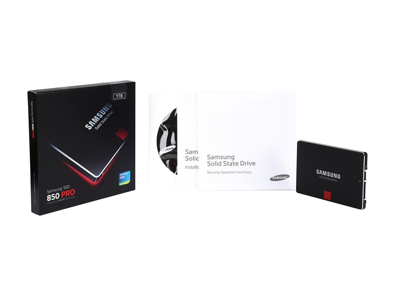 SAMSUNG 850 PRO 2.5" 1TB SATA III 3D NAND Internal Solid State Drive ...