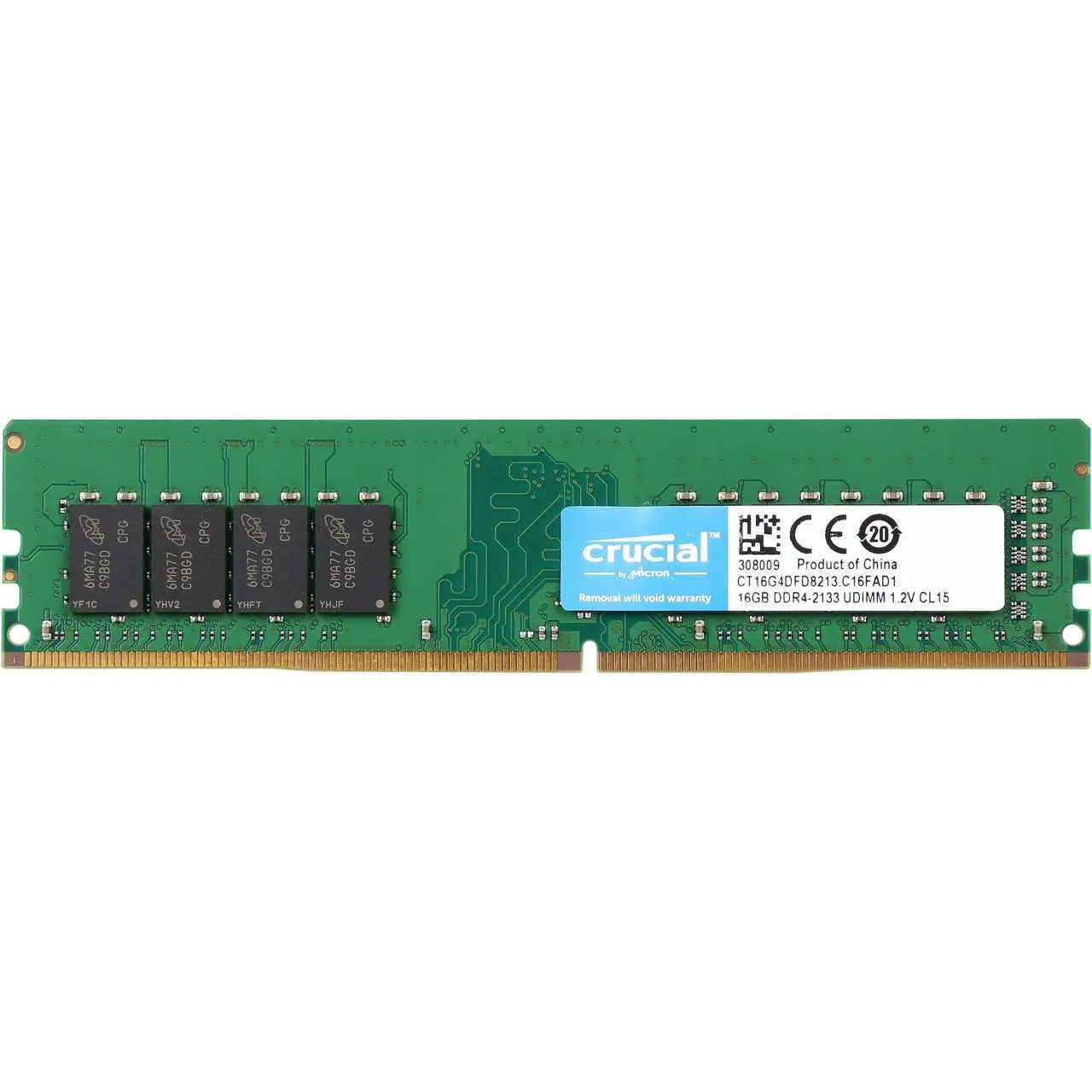 Crucial 16GB Single DDR4 2133 MT/s (PC4-17000) DIMM 288-Pin Memory ...
