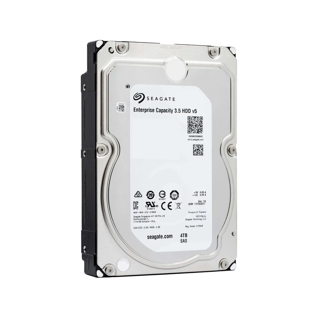 Seagate Enterprise Capacity 3.5" HDD 4TB 7200 RPM 512n SAS 12Gb/s 128MB ...